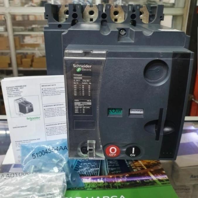 Jual Mccb Nsx400N 4P 400A Komplit Motores,Uvt Mn,Aux 220V Schneider - Jakarta Selatan ...