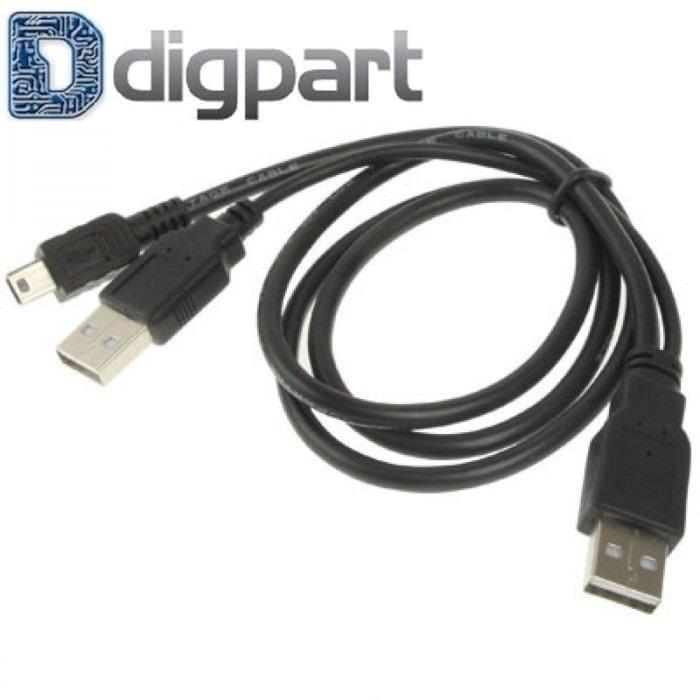 Jual Kabel Usb Male To Mini USB 5 PIN MINI B - External Hardisk Cabang ...