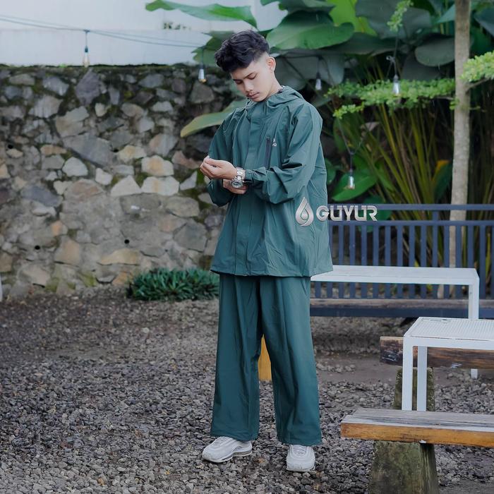 Jual Jas Hujan ransel GUYUR dewasa raincoat baju dan celana Mantel ...