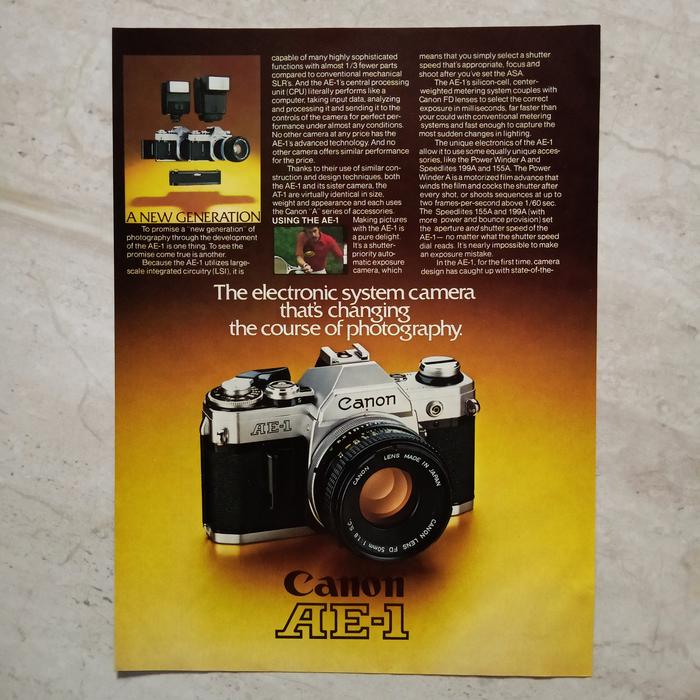 Jual Iklan Jadul Kamera CANON FTb TLb EX EF F1 F-1 FTQL Analog SLR ...