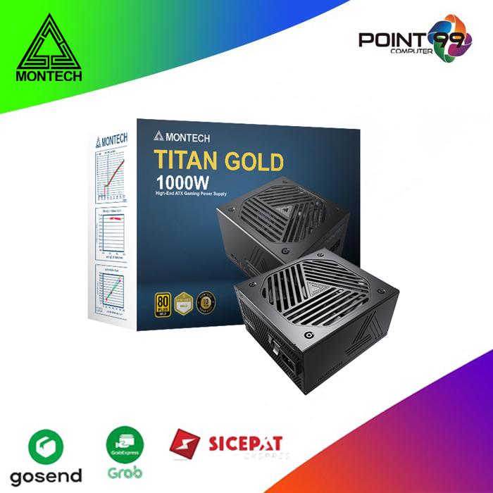 Jual MONTECH PSU TITAN GOLD 1000W 80+ GOLD Pcie 5.0-Cybernetic Full Modular - Kota Bandung ...