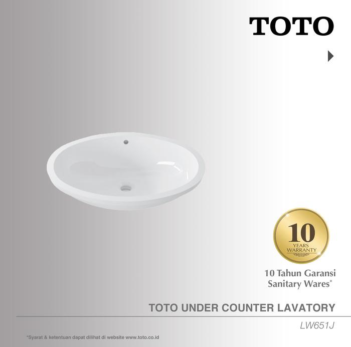 Promo TOTO Under Counter Lavatory / Wastafel LW651J - BODY ONLY Cicil 0 ...