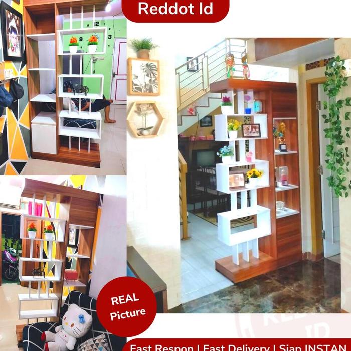 Jual Rak Pemisah Ruangan Minimalis Naira Lemari Serbaguna Besar - Rak ...