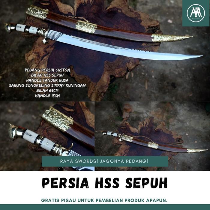 Jual Pedang Persia HSS Tebas Kayu Sonokling - Kab. Sukabumi - Raya Swords | Tokopedia