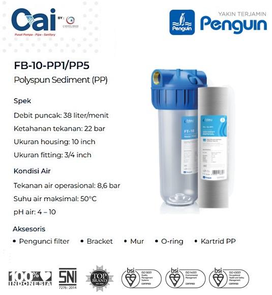 Jual WATER FILTER - PENGUIN - FB-10-PP1 - BLEU - Kab. Bandung - CAHAYA ...