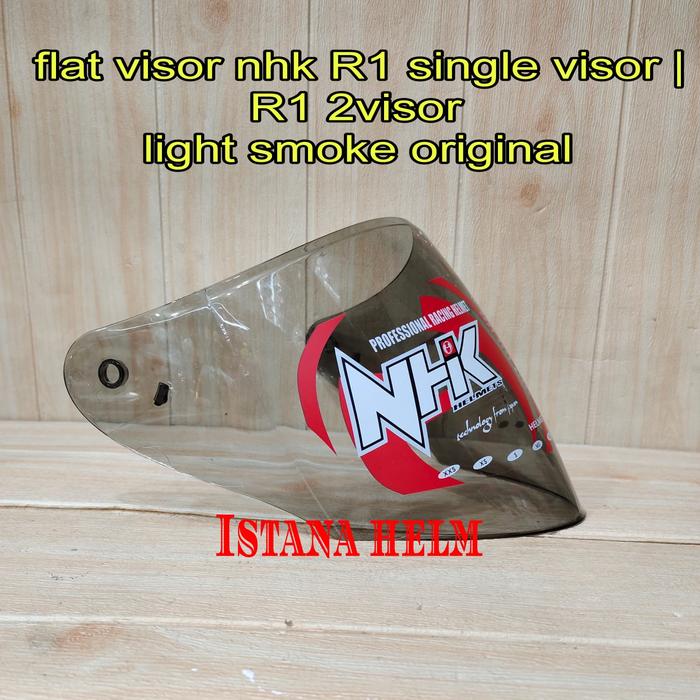 Jual KACA HELM NHK R1 FLAT VISOR | NHK R1 SV | R1 2V | LIGHT SMOKE ...
