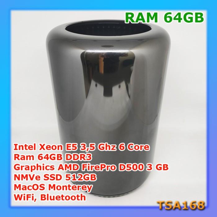 Jual Apple Mac Pro 2013 Xeon E5 6C 512GB NVMe 32GB/64GB FirePro D500 ...