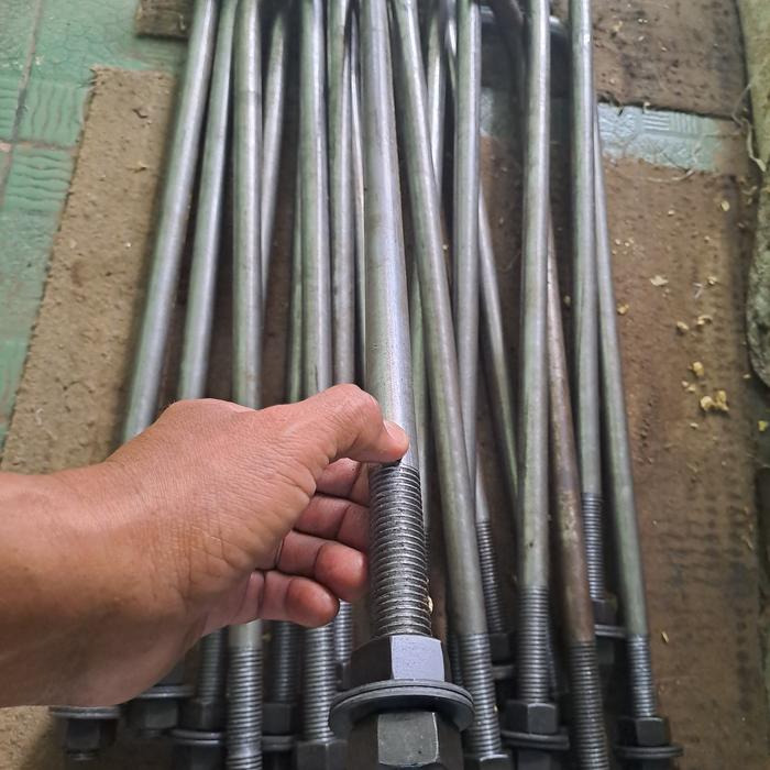 Jual baut angkur L htba325 m16x 500mm x100mm/anchorbolt L baja 5/8x50cm ...