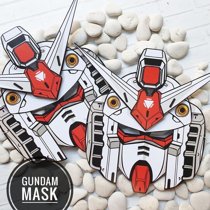 Jual Gundam Mask Topeng Pesta Mask Birthday Aksesoris Ulang Tahun Props ...