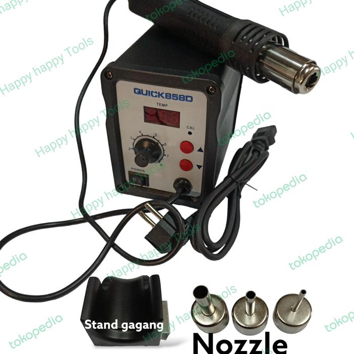 Jual BLOWER QUICK 858 DIGITAL 858D 700W SOLDER GAS SOLDER UAP SESUAI ...