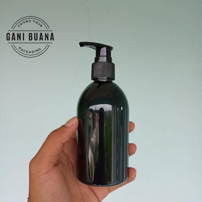 Jual BOTOL PUMP 250ML OVAL FULL HITAM/BOTOL SABUN 250ML HITAM - Kota Bekasi - Gani Buana Plas ...