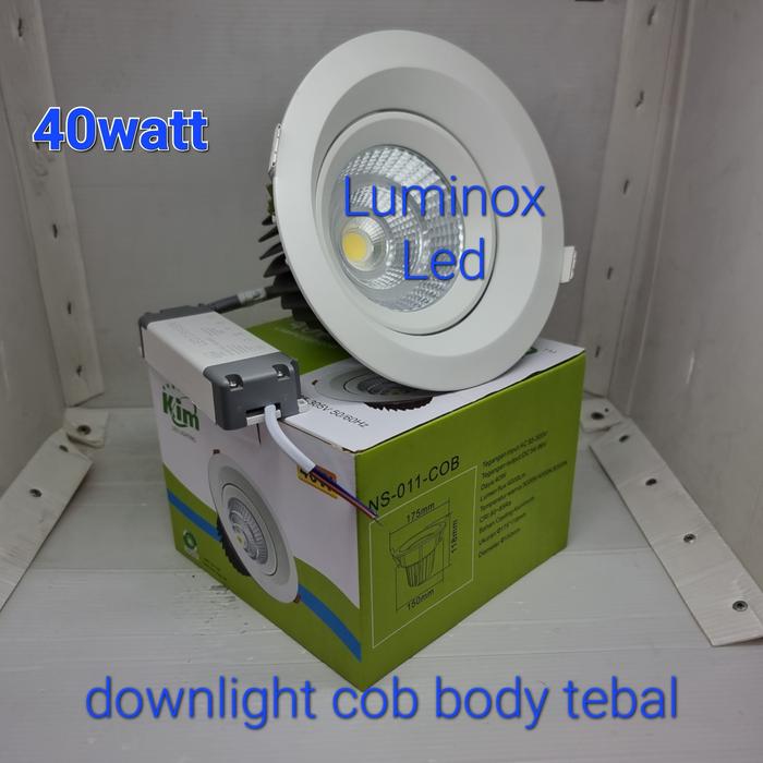 Jual downlight led cob 40watt 40 w 4000k / spotlight ceiling plafon 40w 220 - Jakarta Barat ...