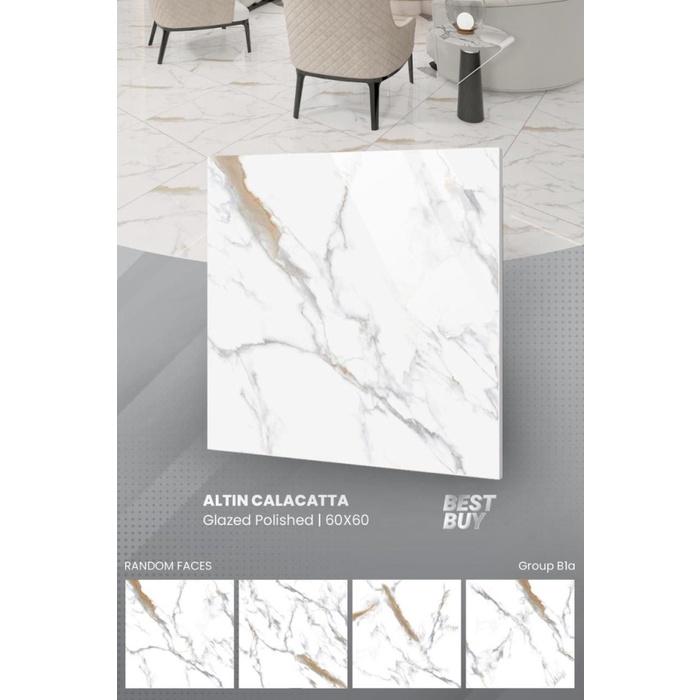 Jual Granit 60x60 Indogress Altin Calacatta Polished Lantai/Dinding ...