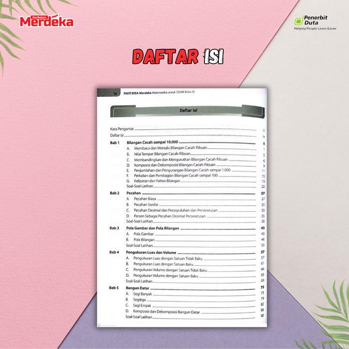 Jual Pasti Bisa Merdeka: Matematika Sd/mi Kelas 4 Kurikulum Merdeka Di ... Jual Pasti Bisa Merdeka: Matematika Sd/mi Kelas 4 Kurikulum Merdeka Di ...