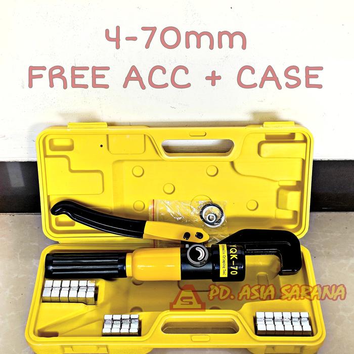 Jual Hydraulic Crimping Tool 4-70mm Tang Press Skun Hidrolik Manual YQK ...
