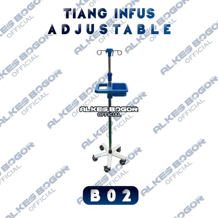 Jual Tiang Infus Kaki 5 Stainless Plastik Adjustable - B02 - Kab. Bogor ...