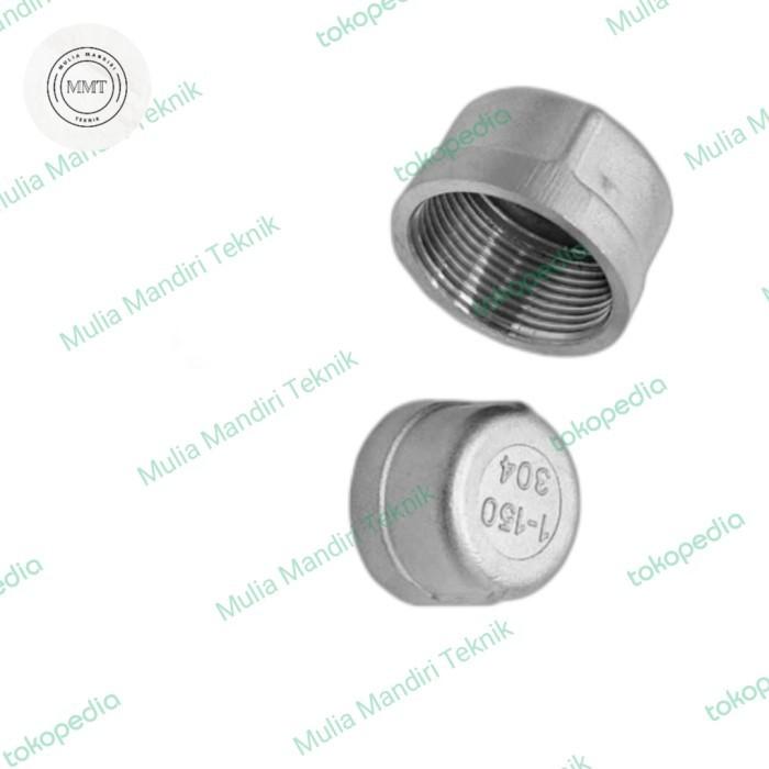 Jual END CAP GALVANIS 3/8" INCH STAINLESS SUS304 DRAT DALAM / DOP ...