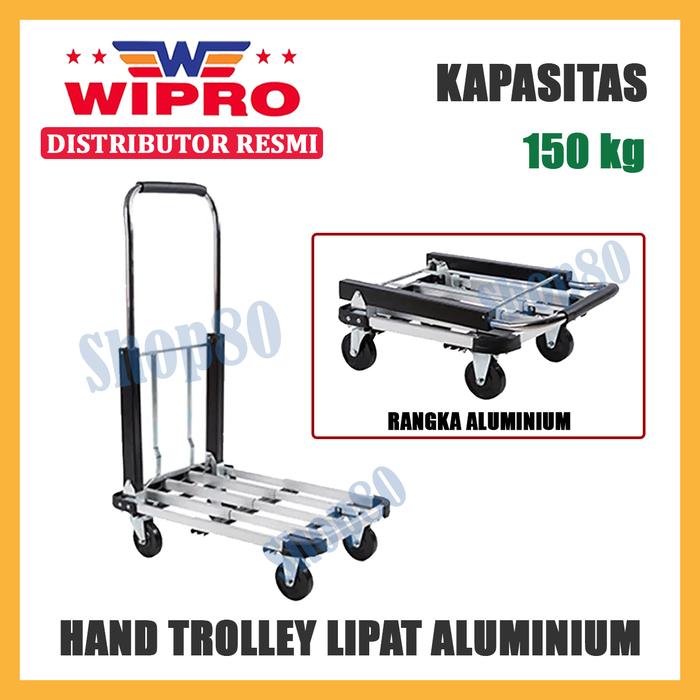Jual Wipro Troli Trolly Barang Lipat Aluminium Hand Trolley Dorong 150 ...