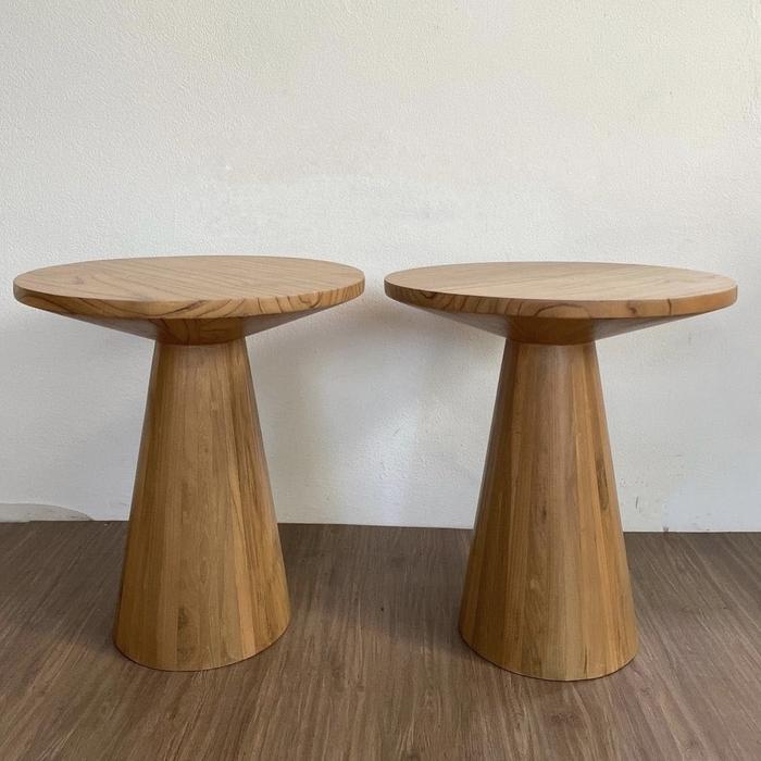 Jual SIDE TABLE WOOD - MEJA SAMPING KECIL - MEJA KOPI BULAT KAYU JATI ...