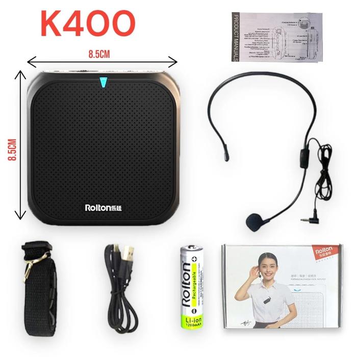 Jual Rolton K400 K500 Speaker Megaphone Mikrofon Mini Penguat Suara ...
