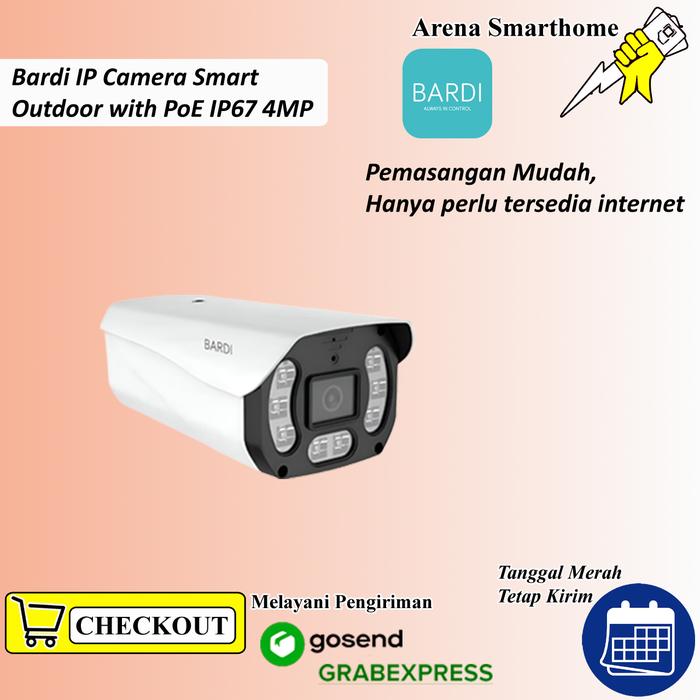 Jual Bardi Smart IP Camera Outdoor Static CCTV Wifi With PoE IP67 4MP ...