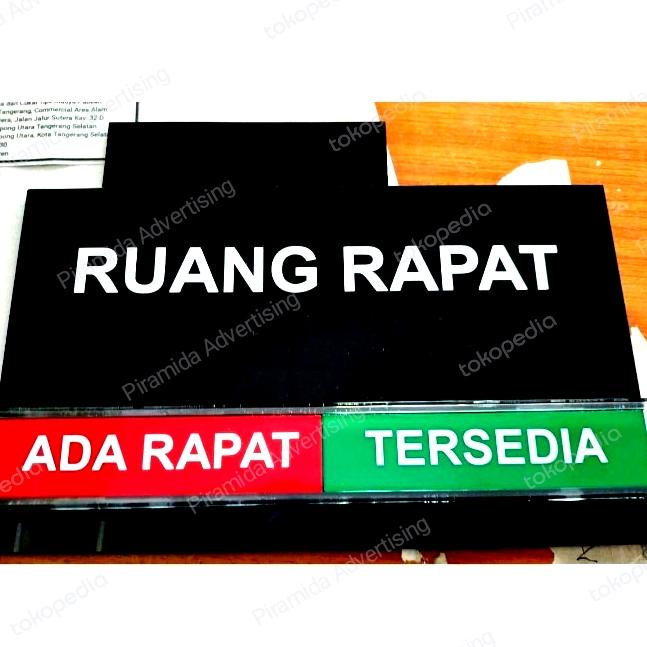 Jual Akrilik sign nama board gambar papan meeting room ruang meeting ...