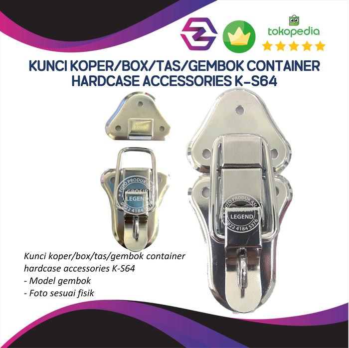 Jual Kunci koper/box/tas/gembok container hardcase accessories K-S64 ...