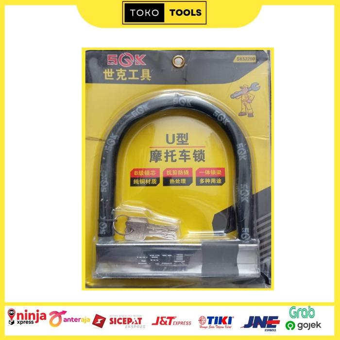 Jual Gembok pintu kaca rolling door kunci anti maling glass door U-Lock ...