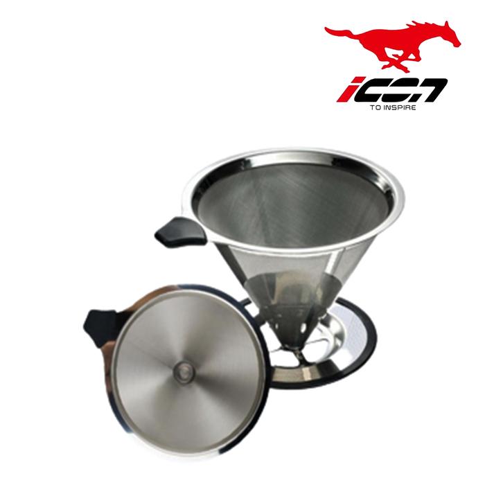 Jual Kona Dripper Stainless Kono V60 -TS02 Cone Double Mesh Saringan ...