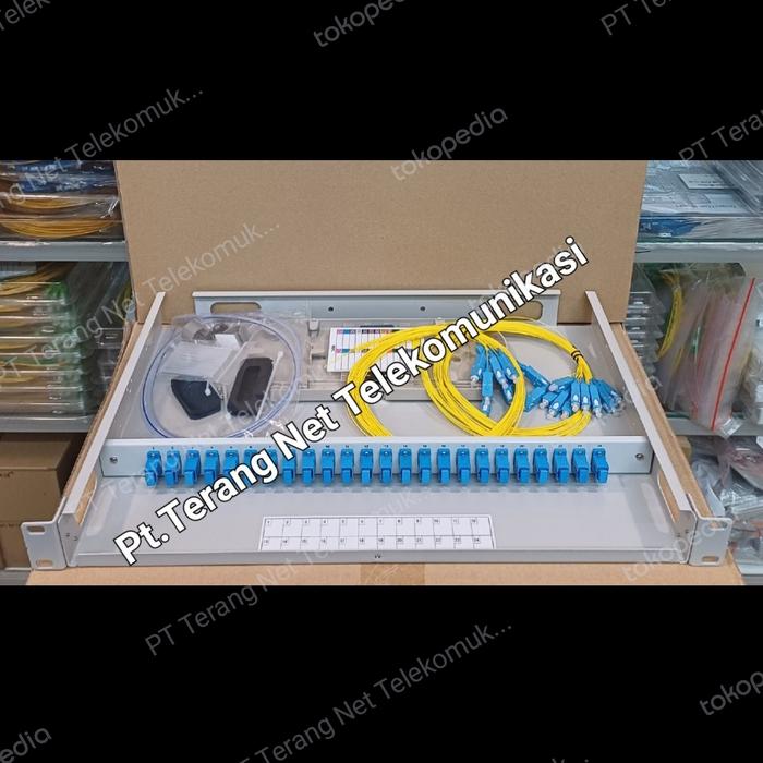 Jual OTB / ODF RACK 24 CORE MERK NWC LENGKAP ADAPTOR + PIGTAIL SC UPC ...