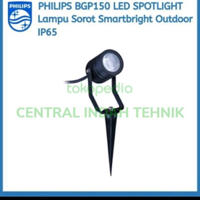 Jual philips bgp150 3w 3000k lampu sorot taman led spotlight outdoor ...