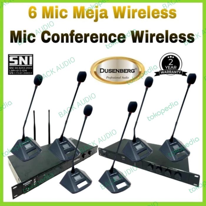 Jual Microphone 6 mic peserta wireless mic conference rapat room ...