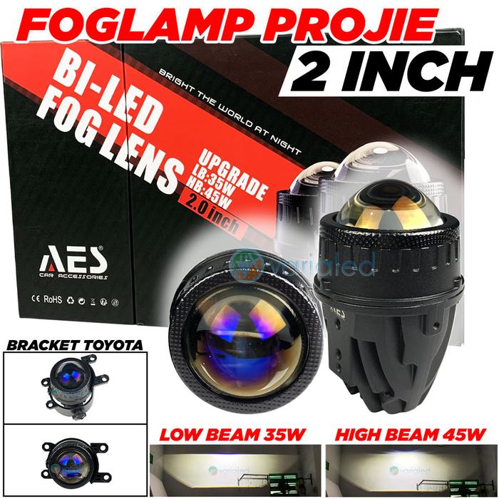 Jual Foglamp biled mini Aes 2 inch putih led projector hi-low 12V zenix ...