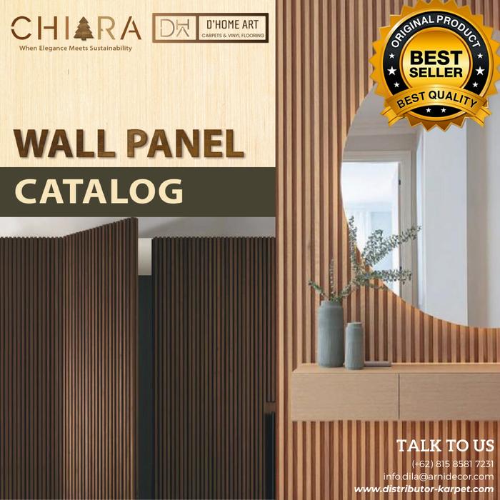 Jual WPC Wall Panel Chiara Motif Kayu Untuk Indoor Panjang 2,9m ...