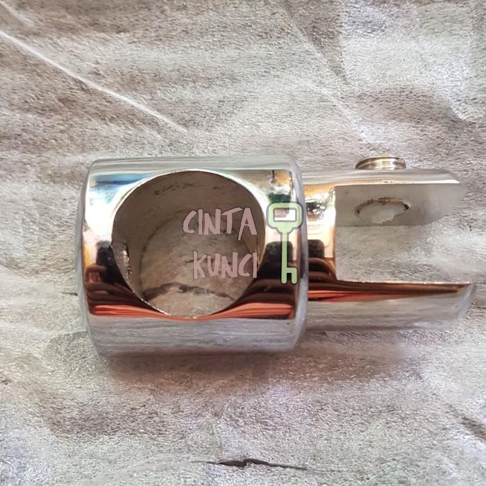 Jual Glass Clamp Connector 19-02 CP 19 mm Konektor Pipa Kaca 3/4" Inch ...