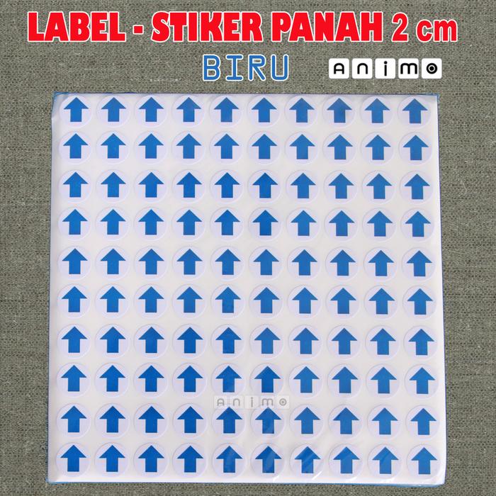 Jual LABEL - STIKER PANAH MERAH 2 CM ( 20 MM ) - HVS - Biru - Jakarta ...