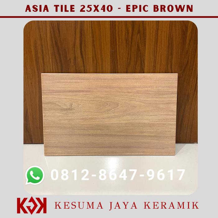 Jual Keramik Dinding Motif Kayu 25x40 Asia Tile Epic Brown Epic Cream - Jakarta Barat - KESUMA ...