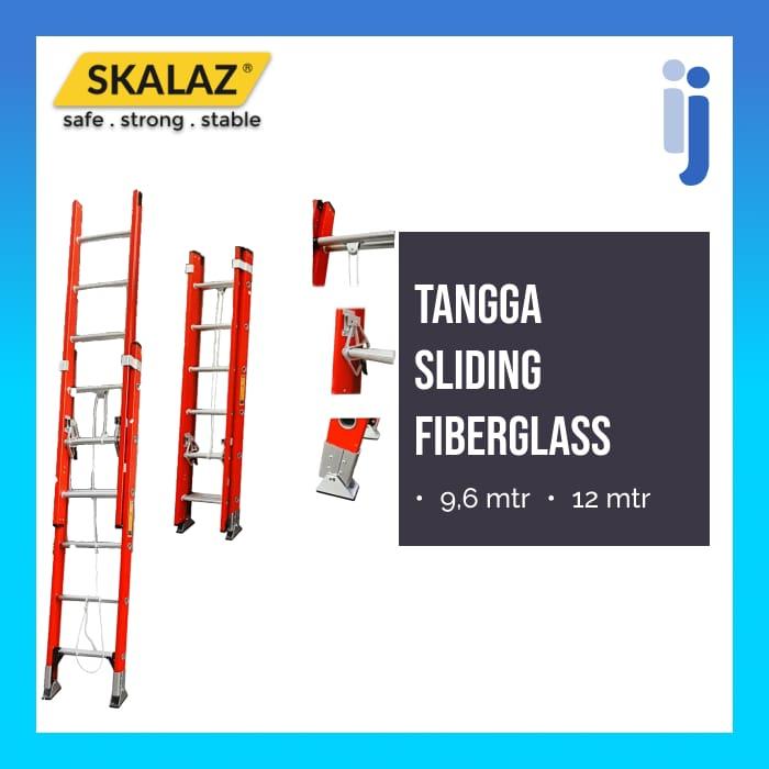 Jual Tangga Fiberglass Pln Sliding 9,6 mtr Skalaz 32 Feet - Kota ...