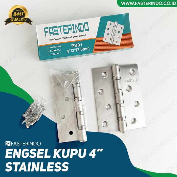 Jual Engsel kupu 4 inch Stainless / Engsel Pintu - Jakarta Utara - Fasterindo official | Tokopedia