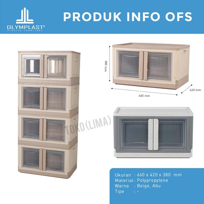 Jual Lemari Plastik Olymplast Folding Storage OFS Rak Serbaguna Laci Pintu - Kota Bandung - Toko ...
