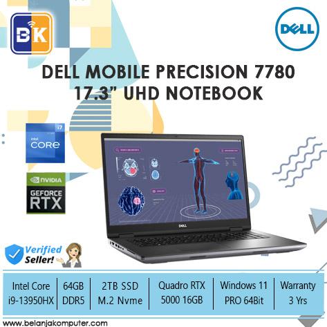 Jual Dell Mobile Precision 7780 i9-13950HX 64GB 2TB SSD RTX 16GB W11P ...