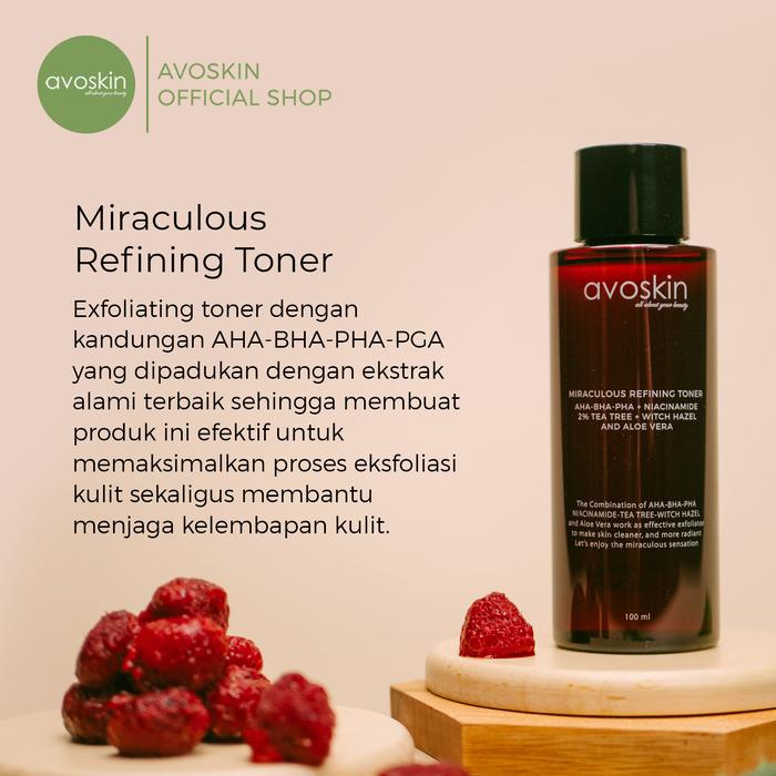 Jual Toner Avoskin Miraculous Refining 100ml-aha Bha Pha-eksfoliasi ...