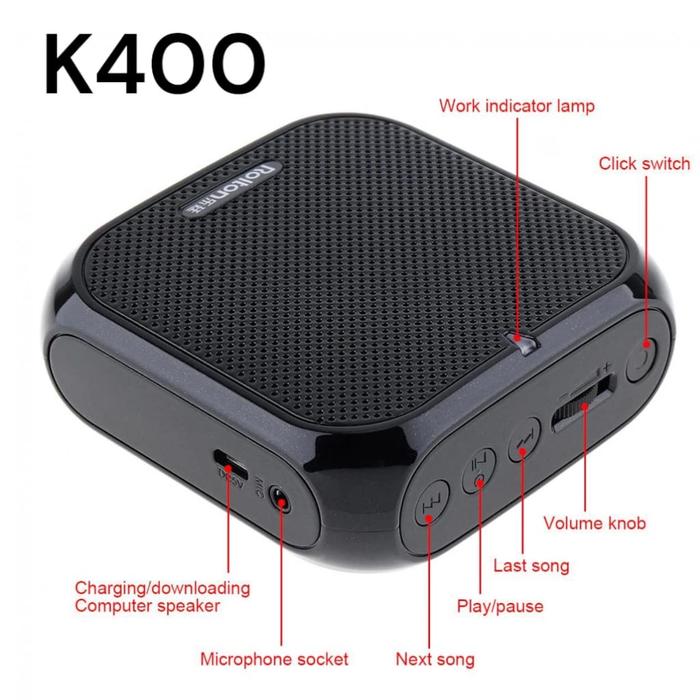 Jual Rolton K400 K500 Speaker Megaphone Mikrofon Mini Penguat Suara Di Seller Noelle ...