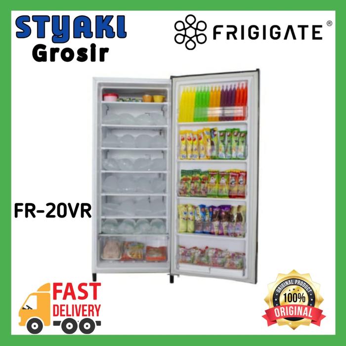 Jual KULKAS FREEZER FRIGIGATE FR20VR 7 RAK DISPLAY 200 LITER BUAT ES ...