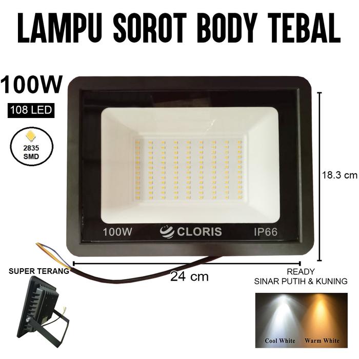Jual Lampu Sorot LED 10W 20W 30W 50W 100W 200W 300W Outdoor Tembak ...