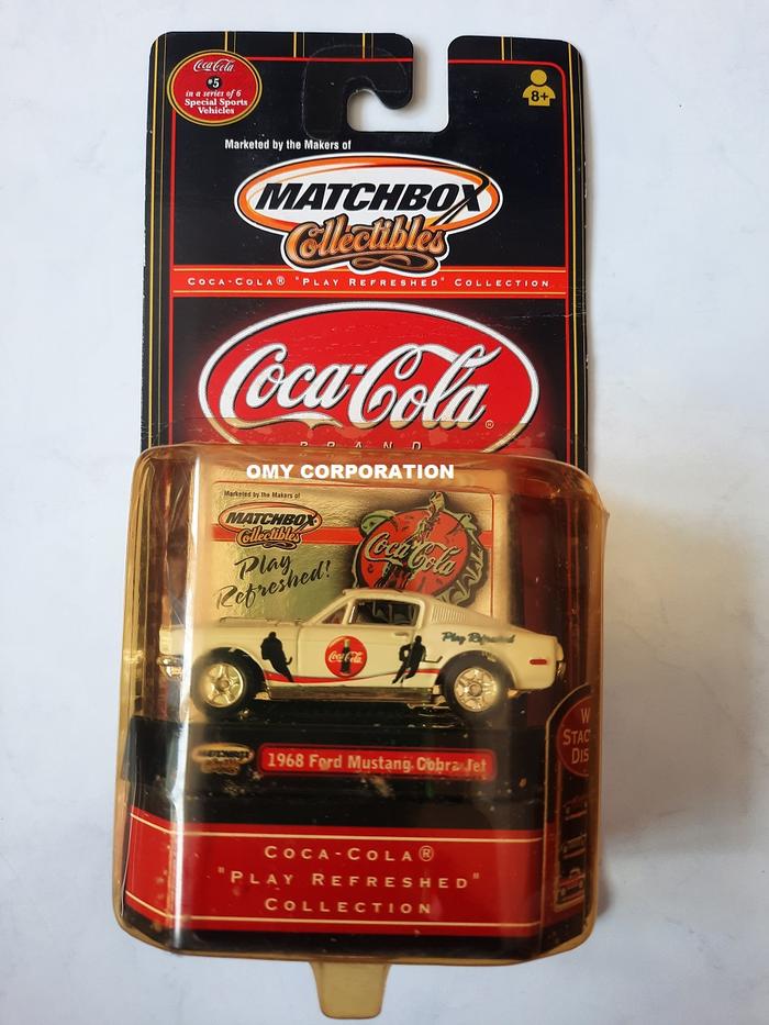 Jual Matchbox Coca Cola 1968 Ford Mustang Cobra Jet putih Mbx ...