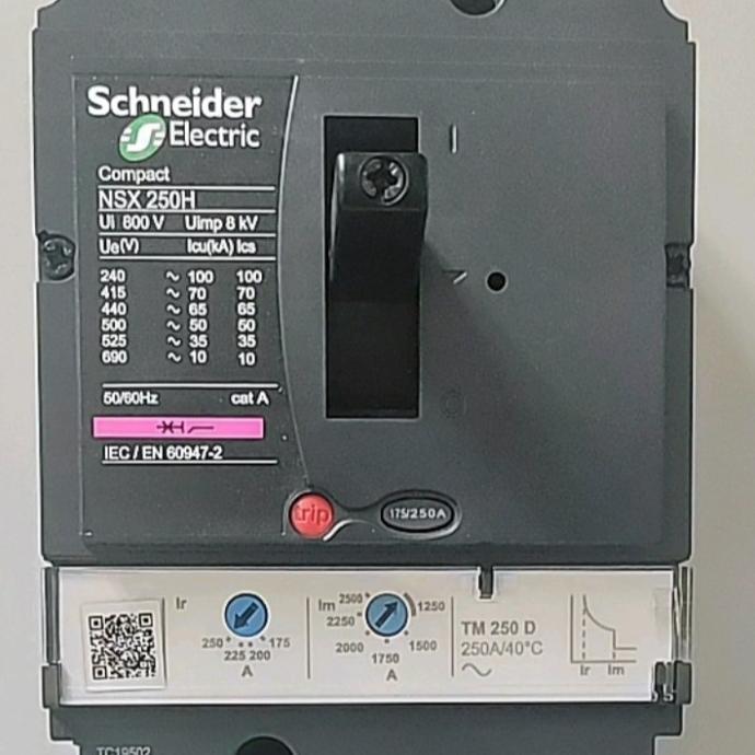 Jual Breaker Nsx250H 250A 3P 70Ka Micrologic Original Schneider ...