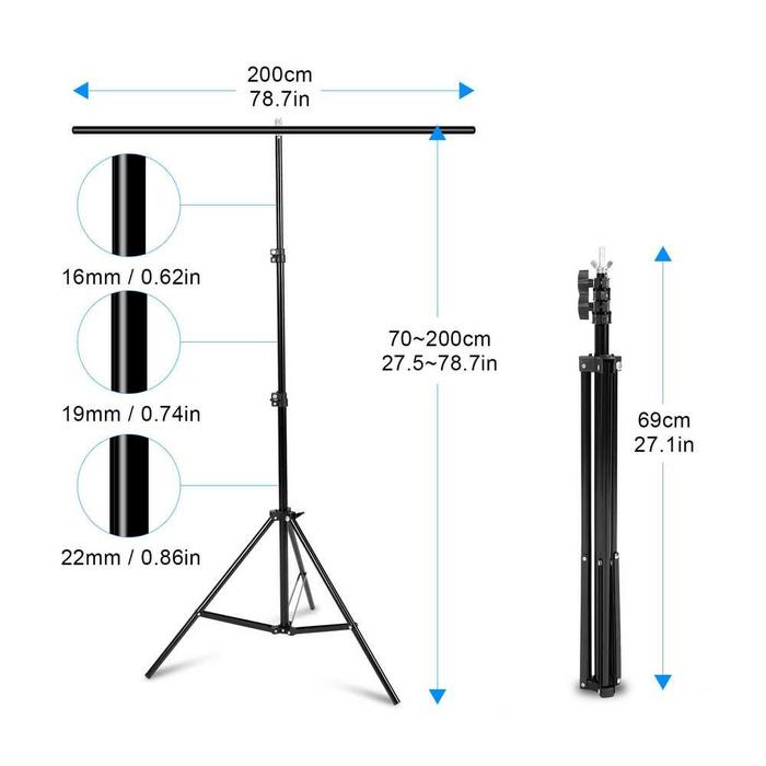 Jual Bracket Stand Tiang 3m untuk Backdrop Foto Studio Foto Booth ...