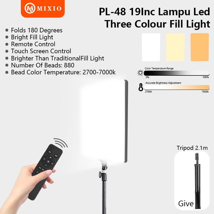 Jual Mixio Pl48 Lampu Foto Led Video Light Live Streaming Ringlight 19 ...