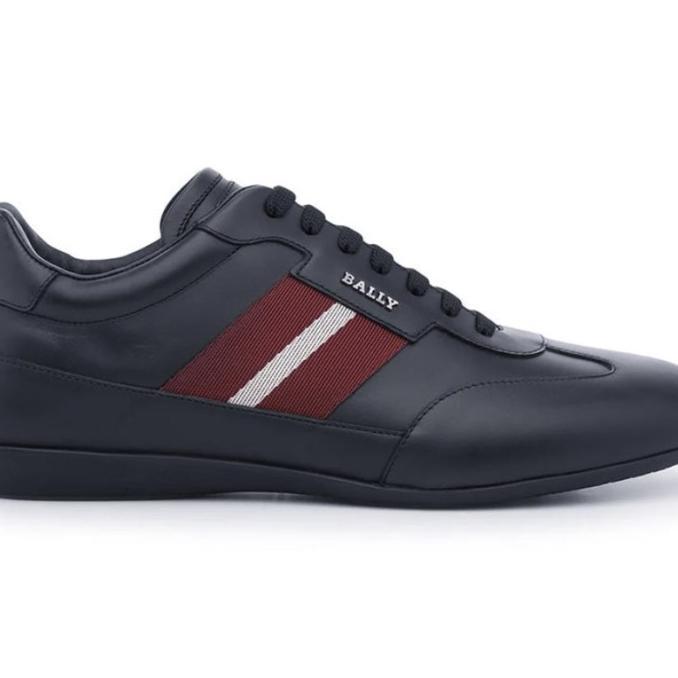 Jual Sepatu Sneakers Pria Bally Haldin Ink Black - White Original With ...